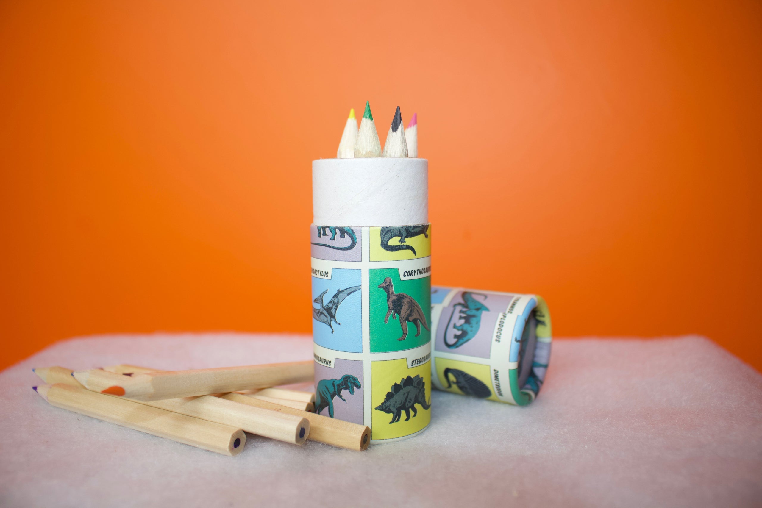Dinosaur Mini Wooden Colouring Pencil Set | WILD Wick Street Farm